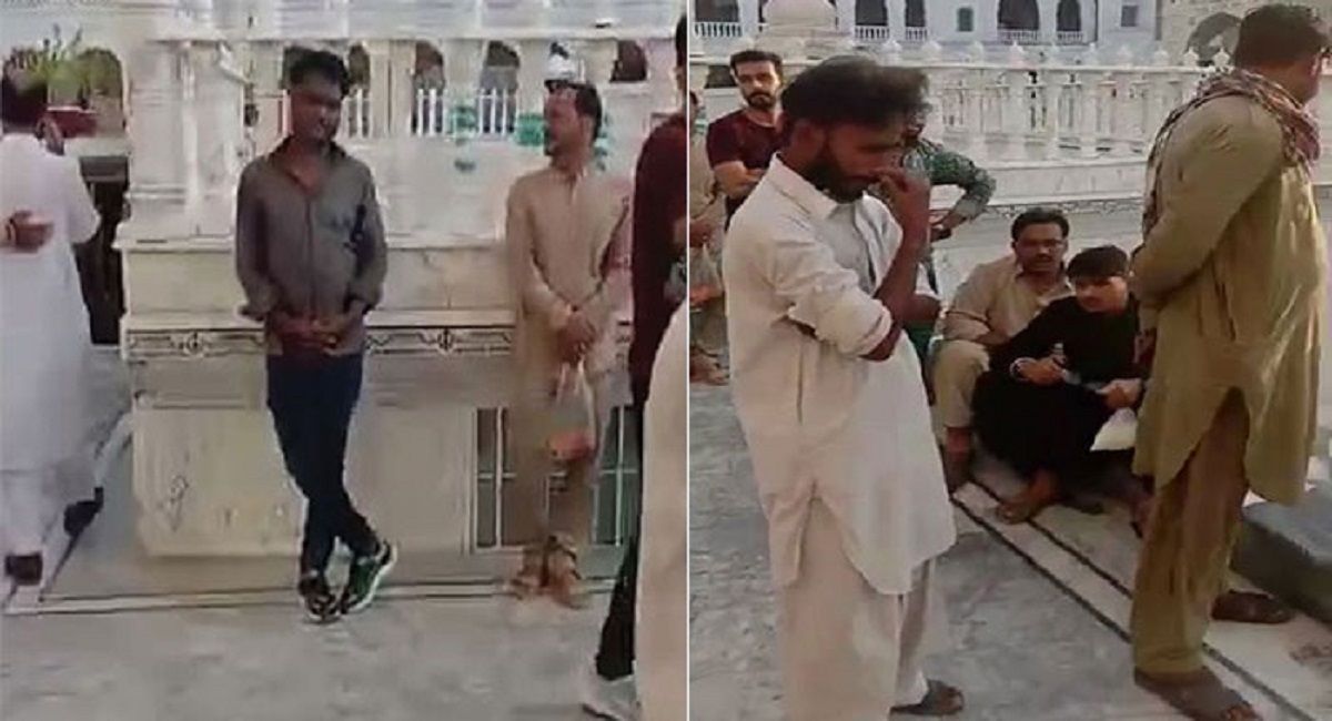 Breaking the etiquette of Gurdwara Panja Sahib in Pakistan