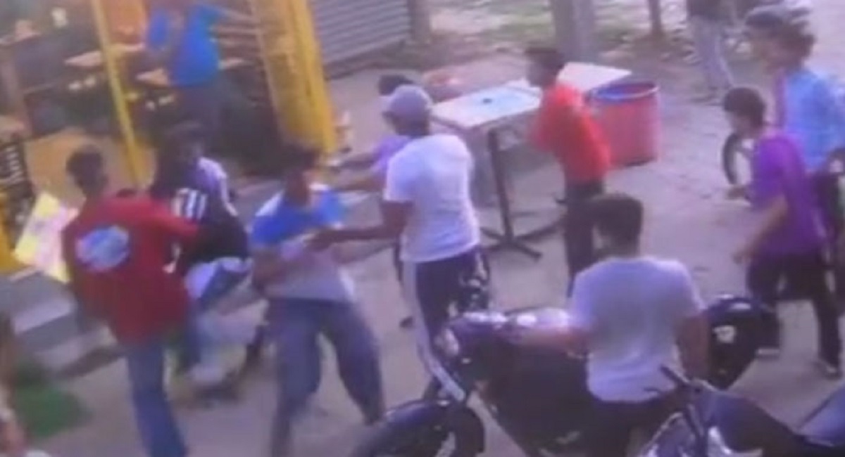 Clash between school students